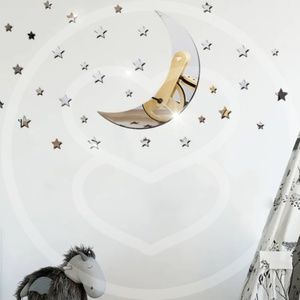Wall Decor | Moon Stars Reflective Stickers | Poshmark